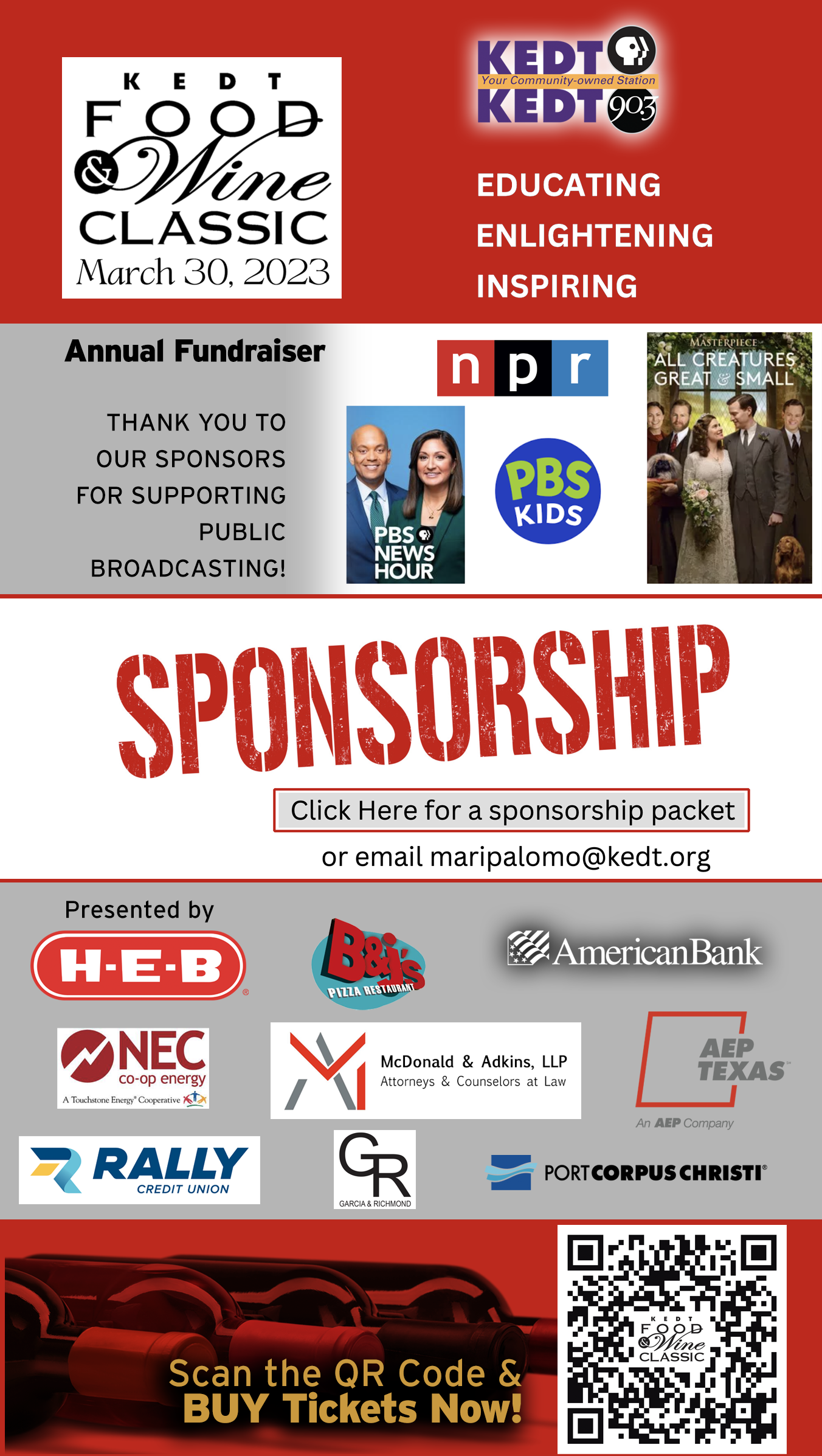 KEDT Food and Wine Classic 2023 - KEDT - PBS and NPR for South Texas KEDT Food and Wine Classic 2023 - KEDT - PBS and NPR for South Texas